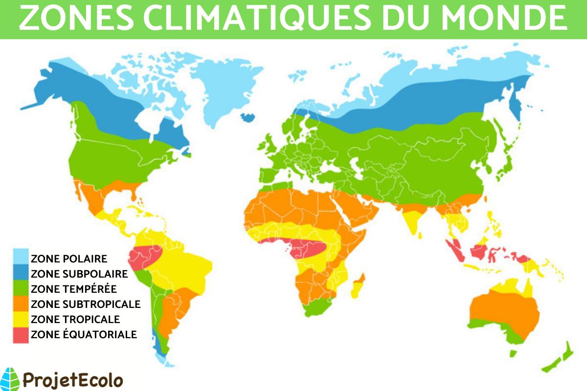 11 TYPES de CLIMAT dans le monde et leurs caractéristiques - avec CARTE
