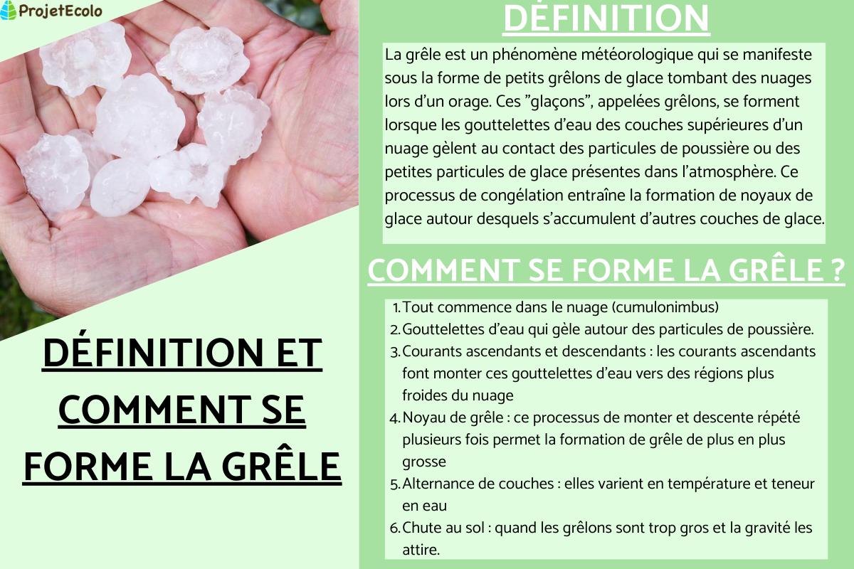 Grêle : définition, comment elle se forme et types