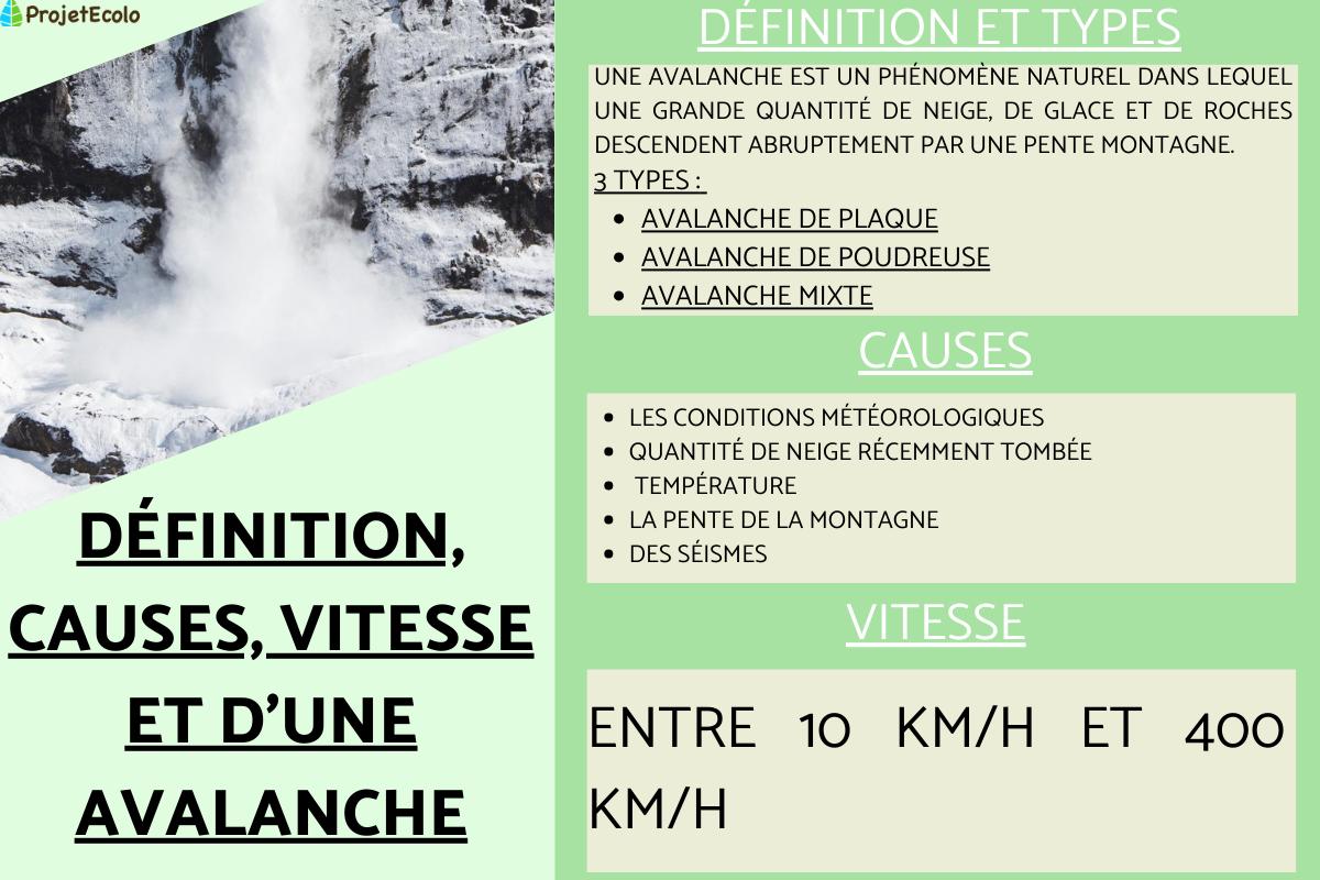 Avalanche : définition, causes, vitesse et que faire