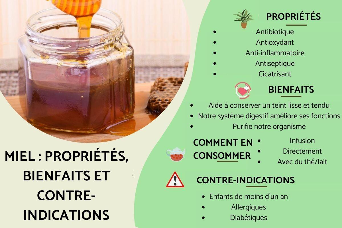 Miel : propriétés, bienfaits et contre-indications - GUIDE COMPLET