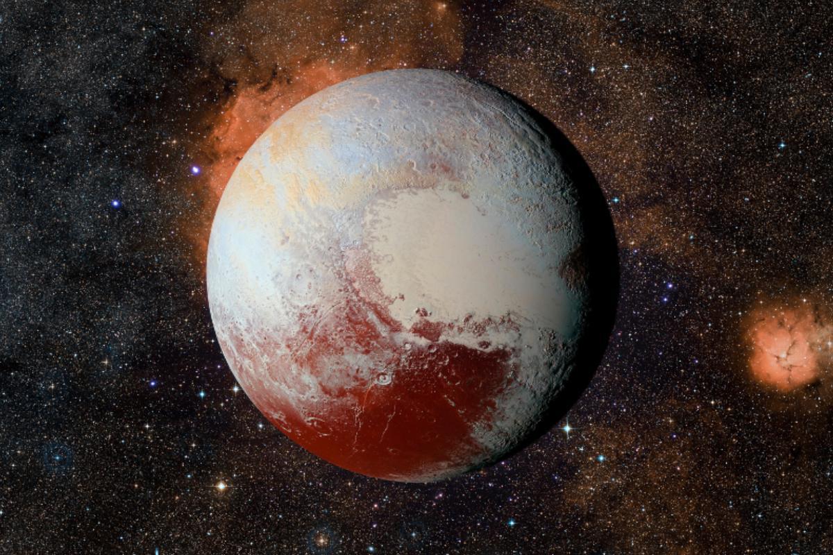 Pluton, distance, température, taille et surface