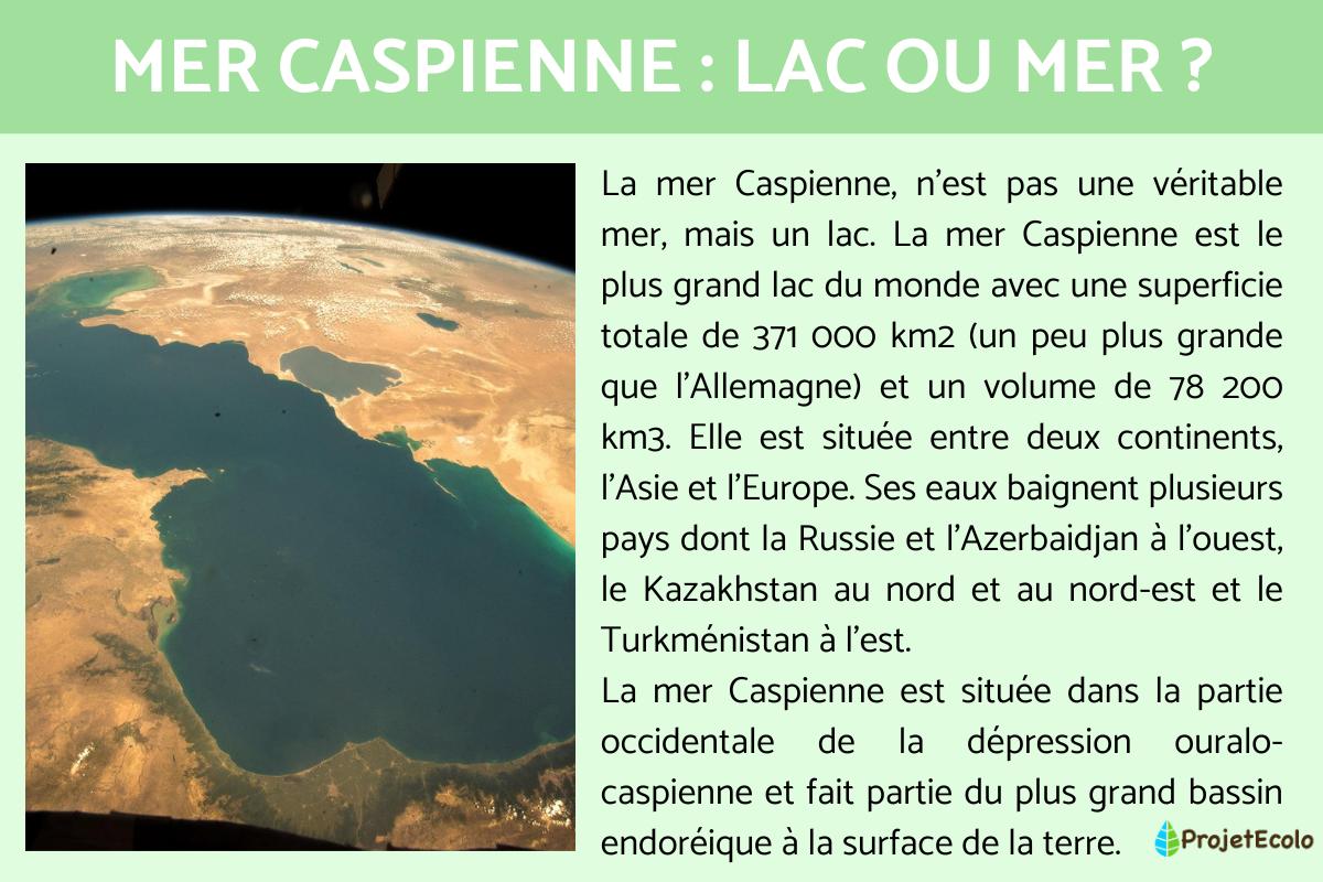 Mer Caspienne : lac ou mer ? - Découvrez la réponse