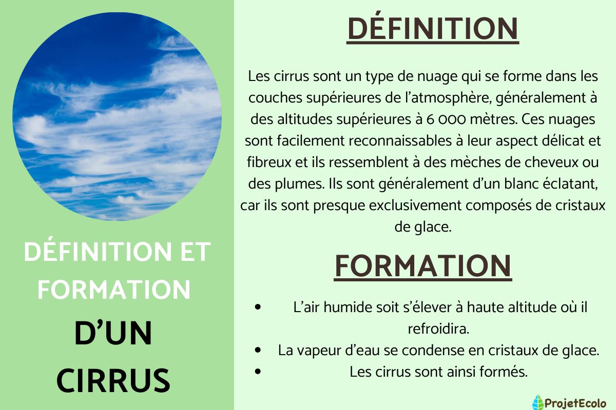 Cirrus : définition, formation, classification et importance