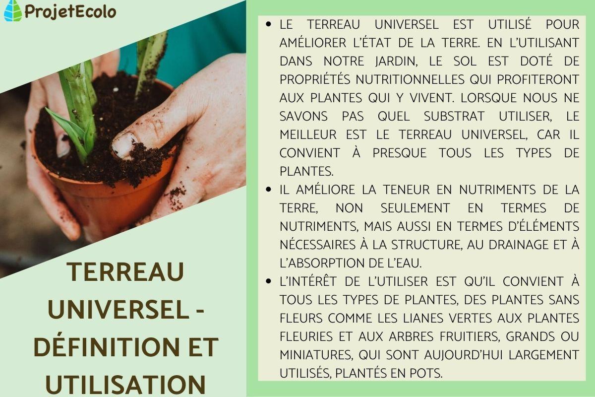Terreau universel - définition et utilisation - RÉSUMÉ